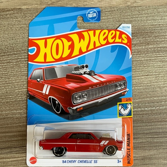 Toys | Hot Wheels 64 Chevy Chevelle Ss Car Muscle Mania 224 Hotwheels ...